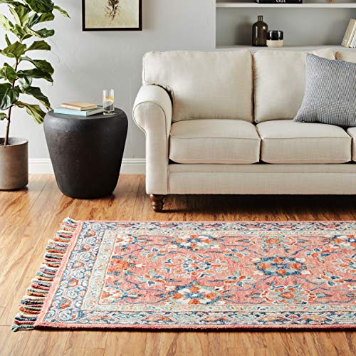 Loloi Zharah Rose/Denim 5'-0" x 7'-6" Area Rug