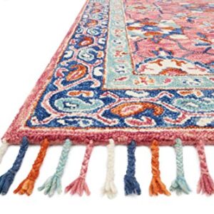 Loloi Zharah Rose/Denim 5'-0" x 7'-6" Area Rug