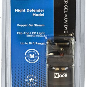 Mace Nite Defender Pepper Gel with LED Light - Lot of 2 as Shown