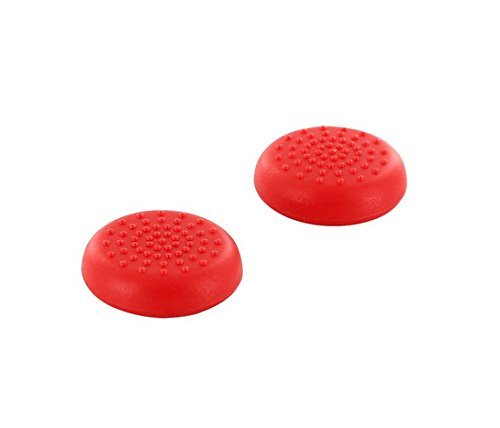 Analog Silicone Thumb Stick Grips Joystick Cap Cover for PS4 PS3 PS2 Xbox 360 Xbox One Game Controllers (Red)