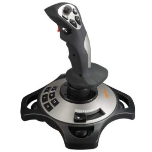 pc joystick, usb game controller with vibration function and throttle control, pxn 2113 wired gamepad flight stick for windows pc/computer