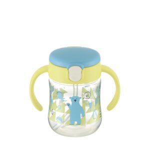 richell straw mug 7months yellow 200ml