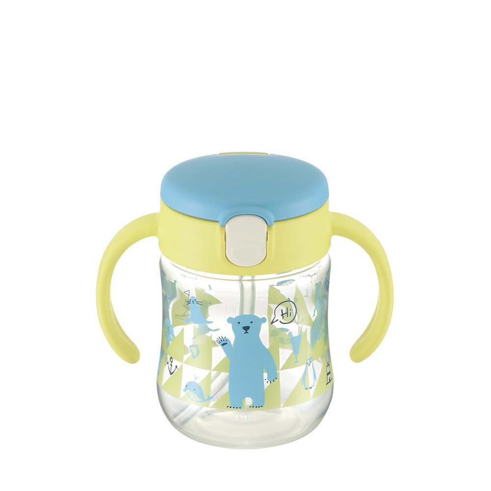 Richell Straw Mug 7months yellow 200ml