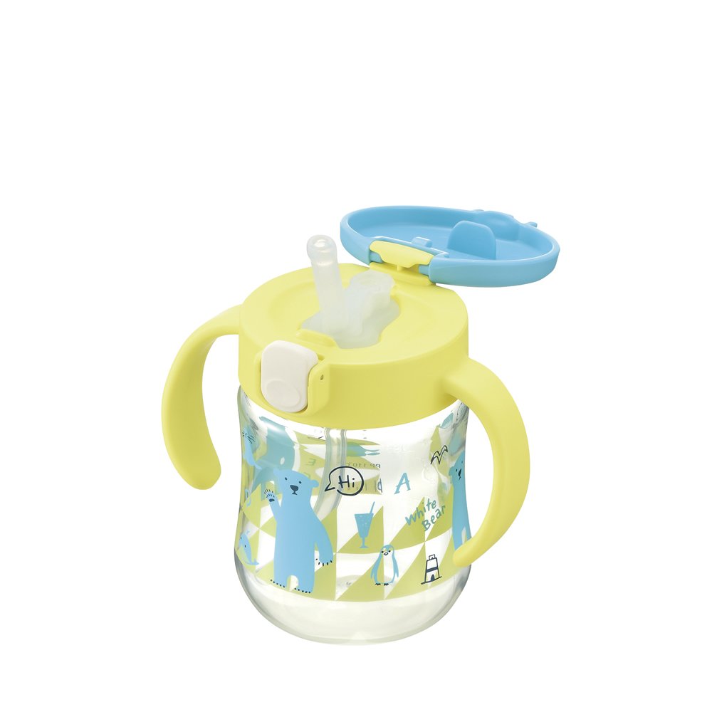 Richell Straw Mug 7months yellow 200ml