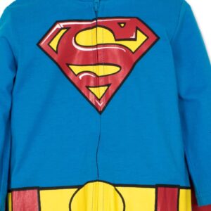 WARNER BROS Justice League Superman Infant Baby Boys Zip Up Cosplay Costume Coverall and Cape 18 Months