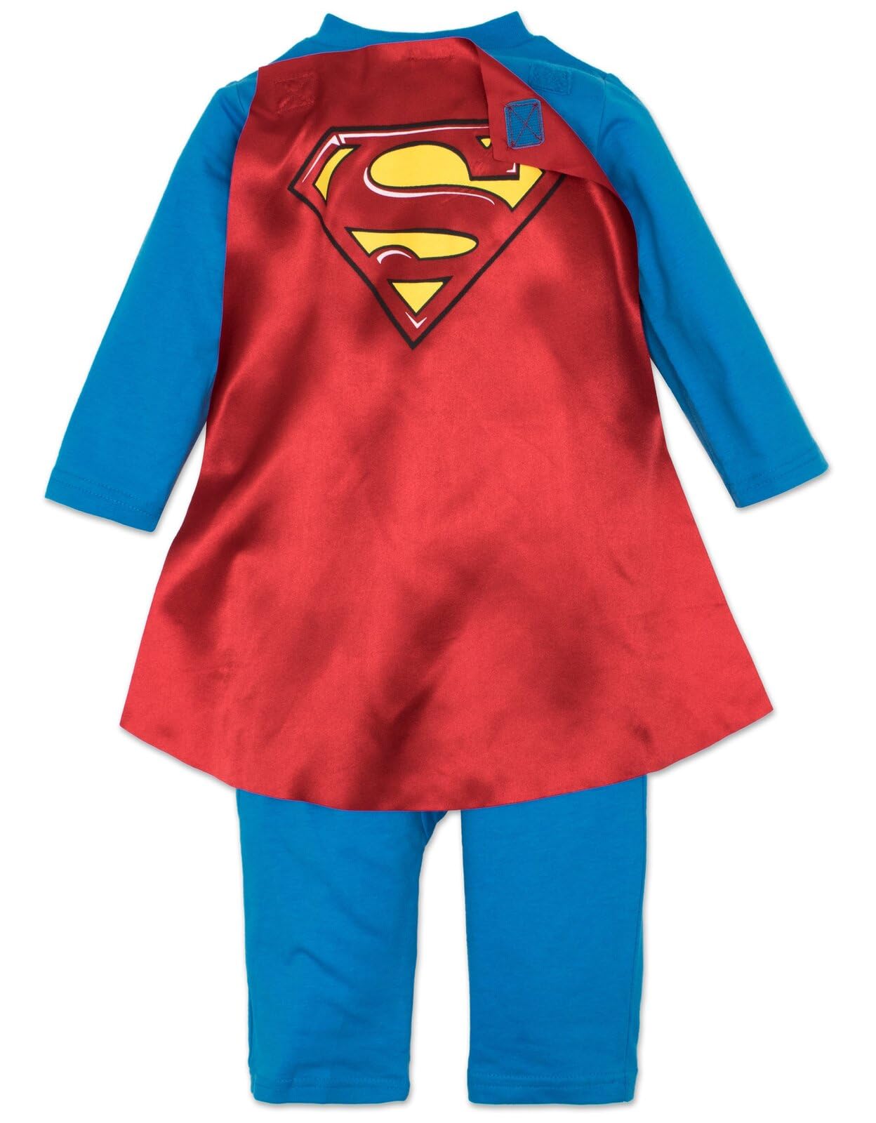 WARNER BROS Justice League Superman Infant Baby Boys Zip Up Cosplay Costume Coverall and Cape 18 Months