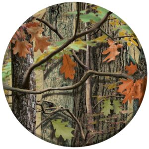 creative converting 24 count paper dinner plates, hunting camo (value pack)