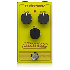 tc electronic afterglow chorus vintage-style chorus pedal with all-analog bucket-brigade circuit