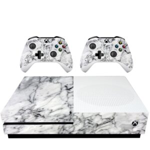 vwaq skin designed to fit xbox 1 s white marble design - xsgc7