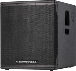 cerwin vega home audio cvx-18s 18" 2000w wide dispersion durable tourshield finish class d powered subwoofer