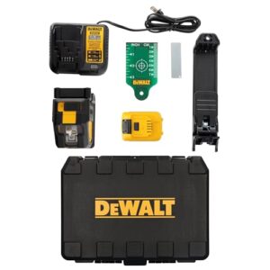 dewalt 12v max laser level, 5 spot laser and cross line laser, green (dw0825lg)