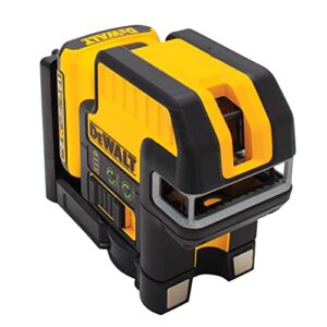 DEWALT 12V MAX Laser Level, 5 Spot Laser and Cross Line Laser, Green (DW0825LG)