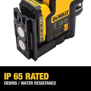 DEWALT 12V MAX Laser Level, 5 Spot Laser and Cross Line Laser, Green (DW0825LG)