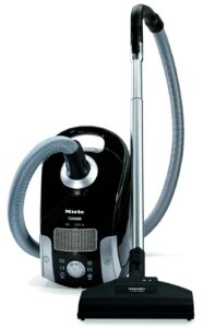 miele turbo team canister vacuum, obsidian black