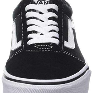 Vans Men's Ward Sneaker, Black Suede Canvas Black White C24, 10.5