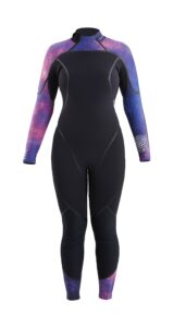 aqua lung women's aquaflex 5mm back-zip jumpsuits - galaxy/black - size 10t