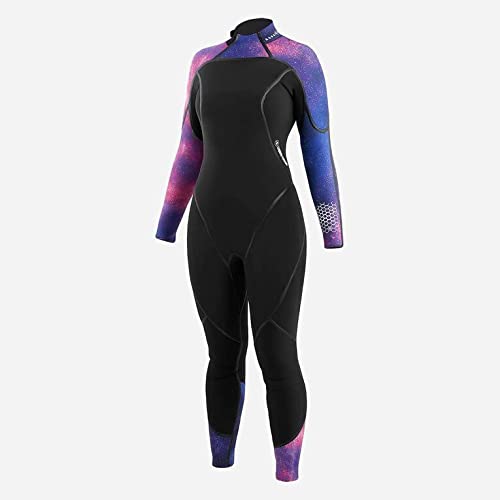 Aqua Lung Women's Aquaflex 5mm Back-Zip Jumpsuits - Galaxy/Black - Size 10T