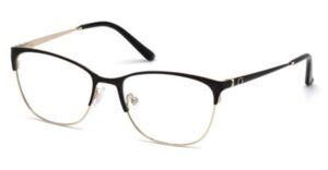 guess gu2583 eyeglass frames - matte black frame, 55 mm lens diameter gu258355002