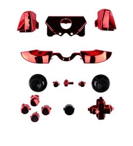 ambertown bumpers triggers buttons dpad lb rb lt rt for xbox one elite controller chrome red