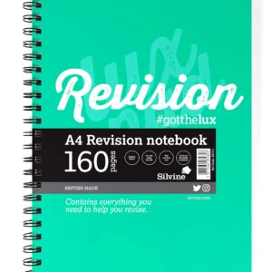 Silvine A4 Luxpad Revision Notebook Wirebound