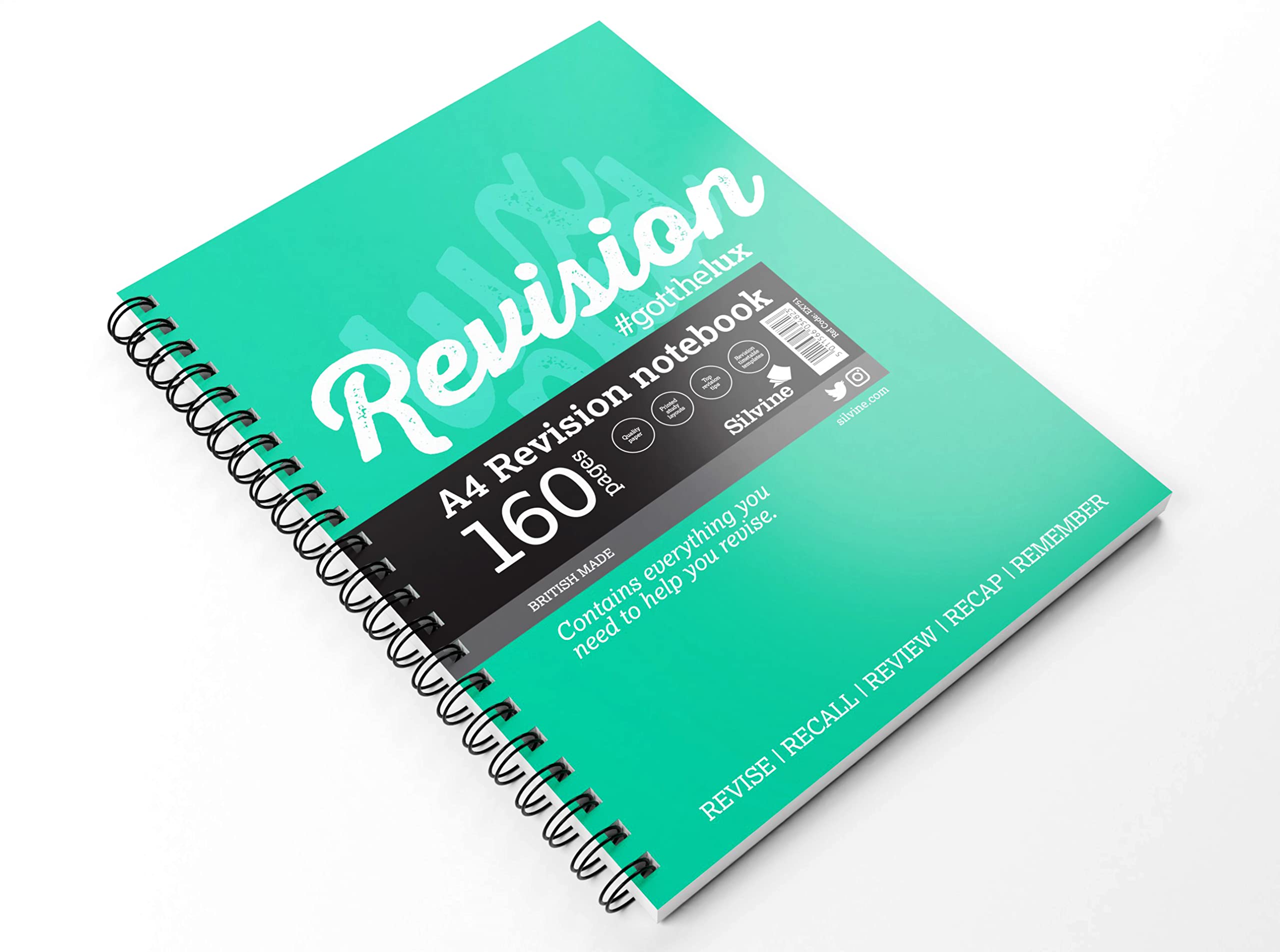 Silvine A4 Luxpad Revision Notebook Wirebound