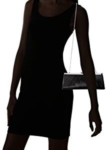 Jessica McClintock Blaire Satin Frame Evening Clutch, Black