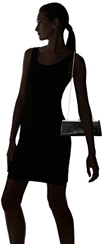 Jessica McClintock Blaire Satin Frame Evening Clutch, Black