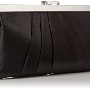 Jessica McClintock Blaire Satin Frame Evening Clutch, Black