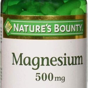 Nature's Bounty Magnesium Oxide 500mg, 100 Tablets