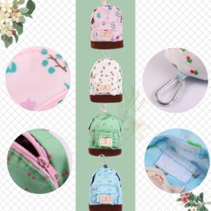 Mini Backpack KeyChain Small Coin Purse with Zipper Tiny Change Pouch for Women