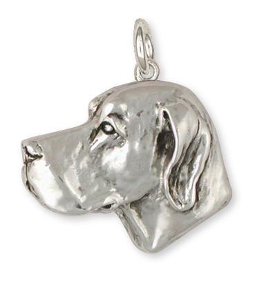 Esquivel and Fees Great Dane Jewelry Sterling Silver Great Dane Charm Handmade Dog Jewelry DN2-C