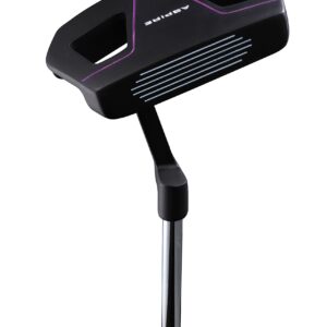 Aspire XD1 Ladies Womens Complete Right Handed Golf Clubs Set Includes Titanium Driver, S.S. Fairway, S.S. Hybrid, S.S. 6-PW Irons, Putter, Stand Bag, 3 H/C's Purple (Right Hand Petite -1")