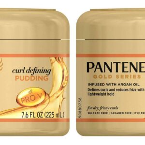 Pantene Gold Series Pudding Curl Defining 7.6 Ounce Jar (225ml) (2 Pack)