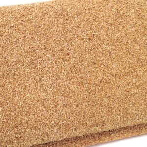 JNB Crushed Cork Clutch w/Gold Glitter, Gold