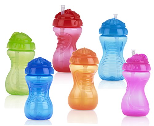 Nuby 1pk Twist N' Sip No Spill Straw Cup - Colors May Vary, One Size (Pack of 1)