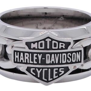 Harley-Davidson Men's Stainless Steel Chain Bar & Shield H-D Ring HSR0031 (9)