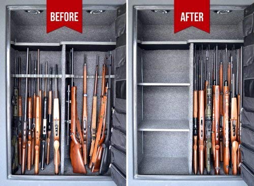 Gun Storage Solutions RR10SK-OR 10 Rifle Rod Starter Kit (Orange, 10 Rifle Rods and 15" x 19" Shelf Liner)