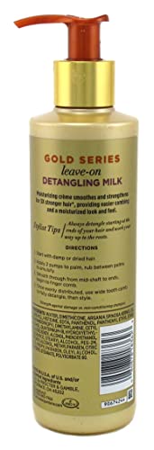 Pantene Gold Series Leave-In Detangling Milk 7.6 Ounce (225ml) (3 Pack)