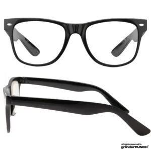 grinderPUNCH 2 Pack High Magnification Reading Glasses Strong Power Readers - 4.00-6.00 Black and Tortoise /+6.00