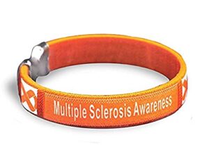 fundraising for a cause multiple sclerosis awareness bangle bracelet in a bag (1 bracelet - retail)