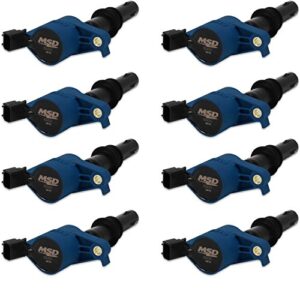 824385 MSD Ignition Coil - Blaster - Ford 3-Valve V8 - Blue - 8-Pack