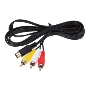 childmory 1.8m audio video av wire cable 9pin to rca connection cord for genesis 2 3