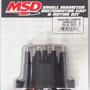 MSD 84317 Black Small Diameter Cap and Rotor Kit