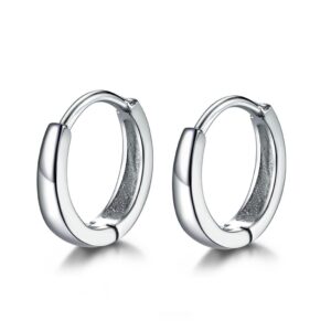 sterling silver hoop earrings for women, huggie earrings cartilage hoop earring hypoallergenic earrings small hoop earrings ear cuffs for women men