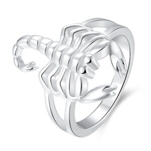 lzd sterling silver plated fashion ring women scorpion b383 (8)