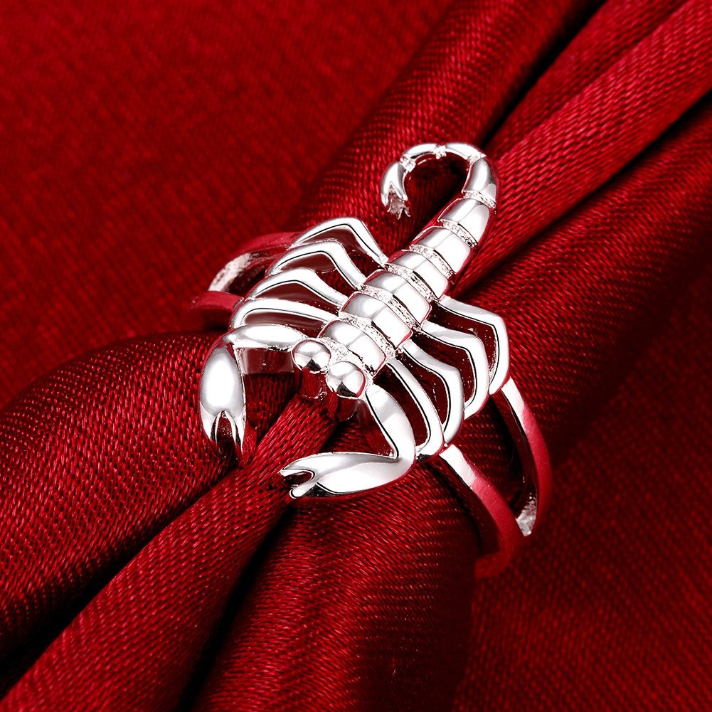 LZD Sterling Silver Plated Fashion Ring Women Scorpion B383 (8)