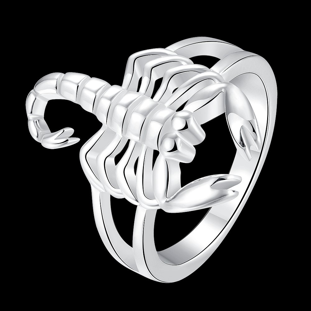 LZD Sterling Silver Plated Fashion Ring Women Scorpion B383 (8)