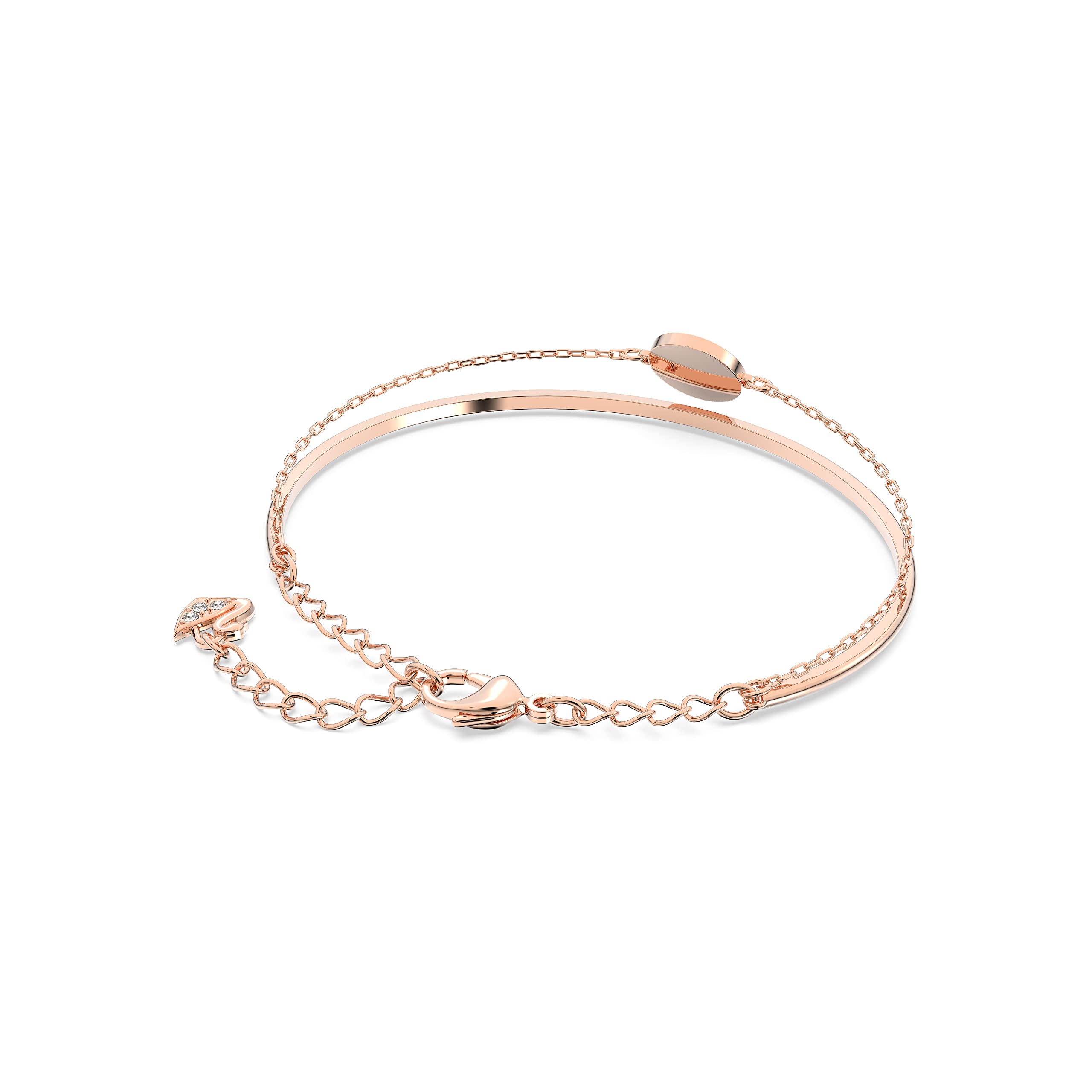 SWAROVSKI Sublima Bangle Bracelet, Rose Gold Tone Finish, Clear Crystals