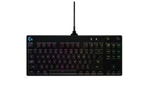 logitech g pro mechanical gaming keyboard, 16.8 million colors rgb backlit keys, ultra portable design, detachable micro usb cable