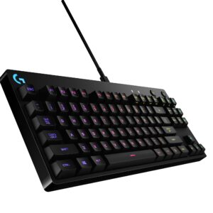 Logitech G Pro Mechanical Gaming Keyboard, 16.8 Million Colors RGB Backlit Keys, Ultra Portable Design, Detachable Micro USB Cable